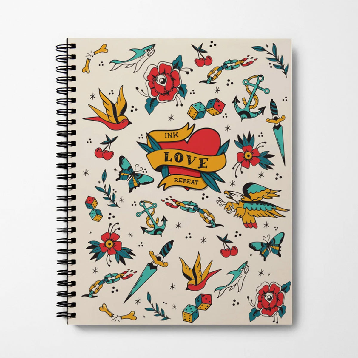 Retro 51 Ink-Love-Repeat Medium Spiral Sketchbook – Jenni Bick Custom Journals