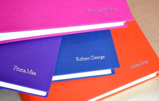 Individual Names on European Bookcloth – Jenni Bick Custom Journals