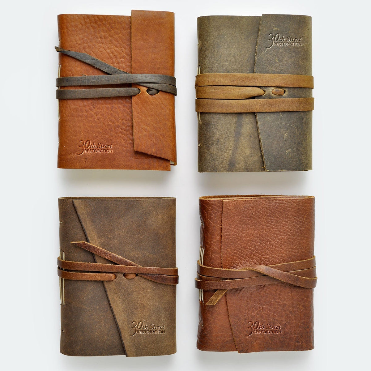 One of a Kind Rustic Leather Journals with Logo – Jenni Bick Custom ...