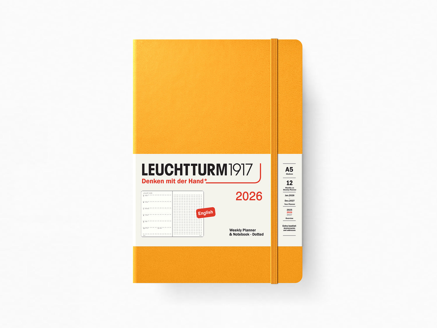 2026 Leuchtturm 1917 Weekly Planner & Notebook - RISING SUN Hardcover, – Jenni Bick Custom Journals