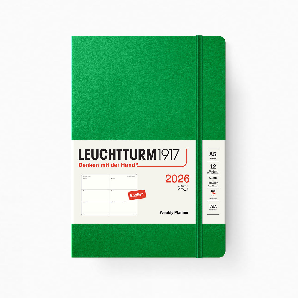 2026 Leuchtturm 1917 Weekly Planner - SPRING LEAF Softcover – Jenni ...