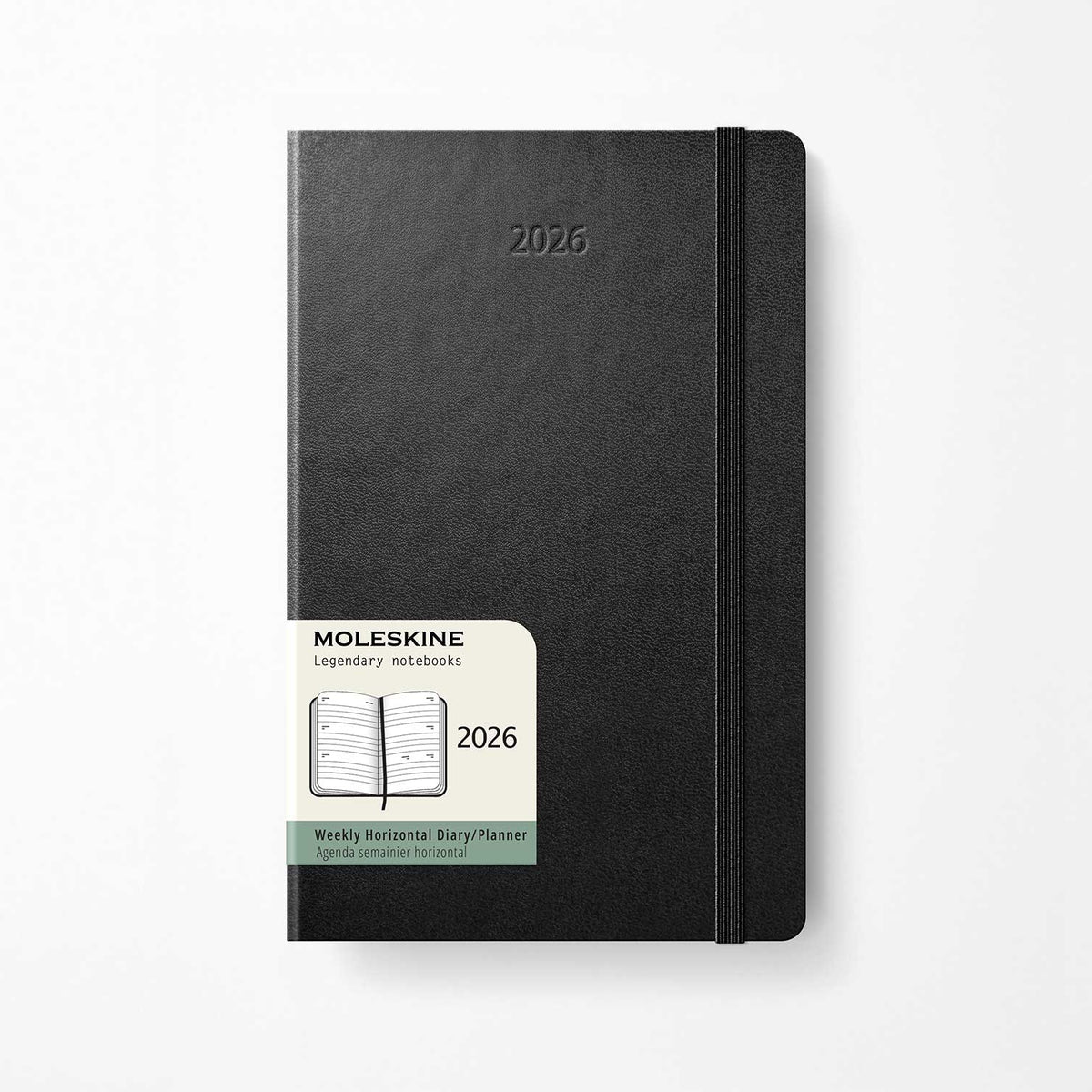 2026 Moleskine Weekly Horizontal Planner - BLACK Hardcover – Jenni Bick ...