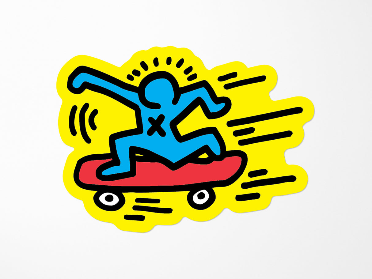 Keith Haring Skater Vinyl Sticker – Jenni Bick Custom Journals
