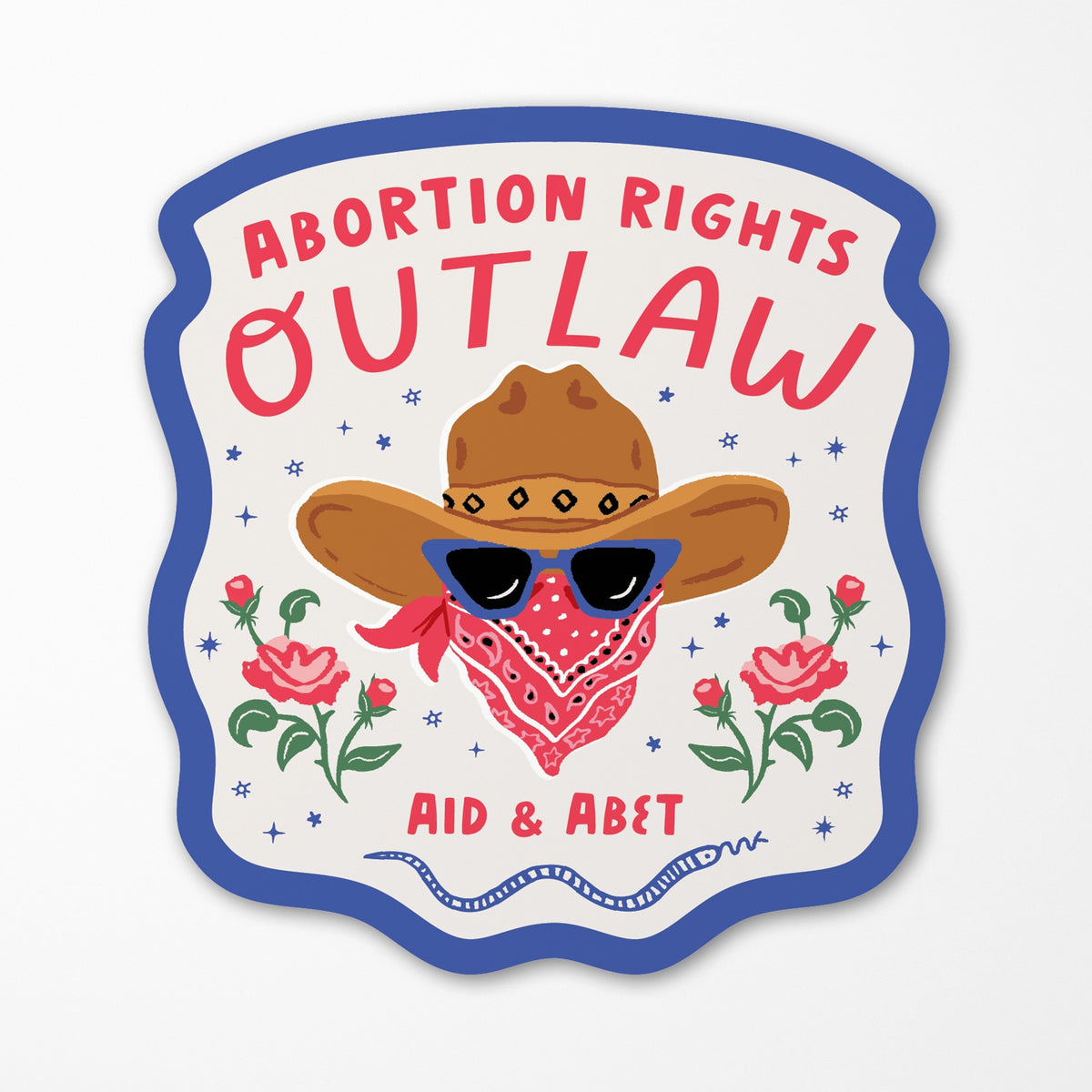 Abortion Rights Outlaw Vinyl Sticker – Jenni Bick Custom Journals