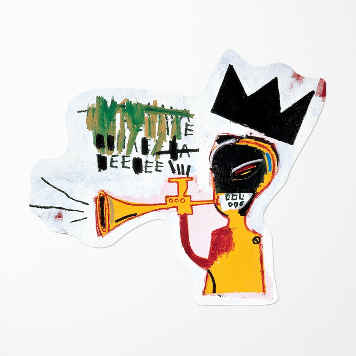 Basquiat Trumpet Vinyl Sticker – Jenni Bick Custom Journals