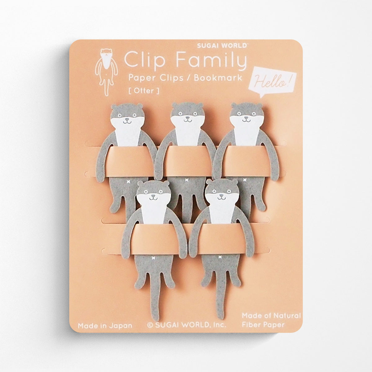 Clip Family Paperclip Bookmarks - Otter – Jenni Bick Custom Journals