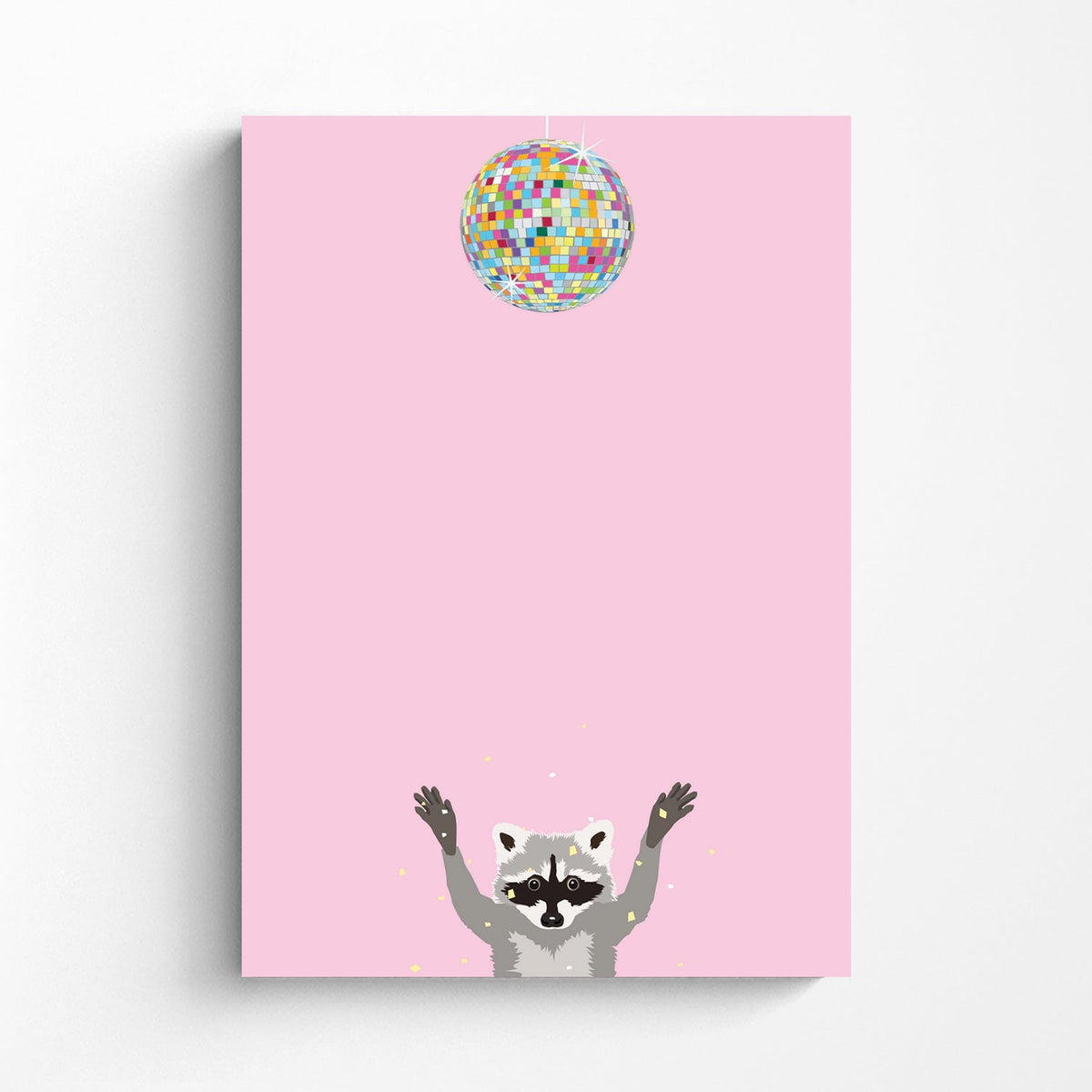 Disco Raccoon Notepad – Jenni Bick Custom Journals