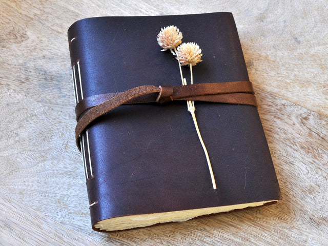 Dusty Road Handmade Leather Journal – Jenni Bick Custom Journals