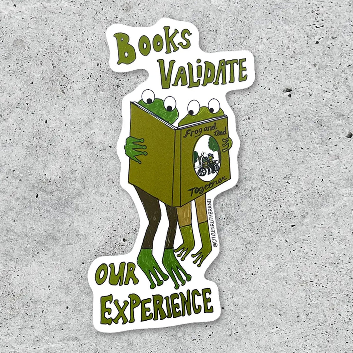 Frog & Toad Vinyl Sticker – Jenni Bick Custom Journals