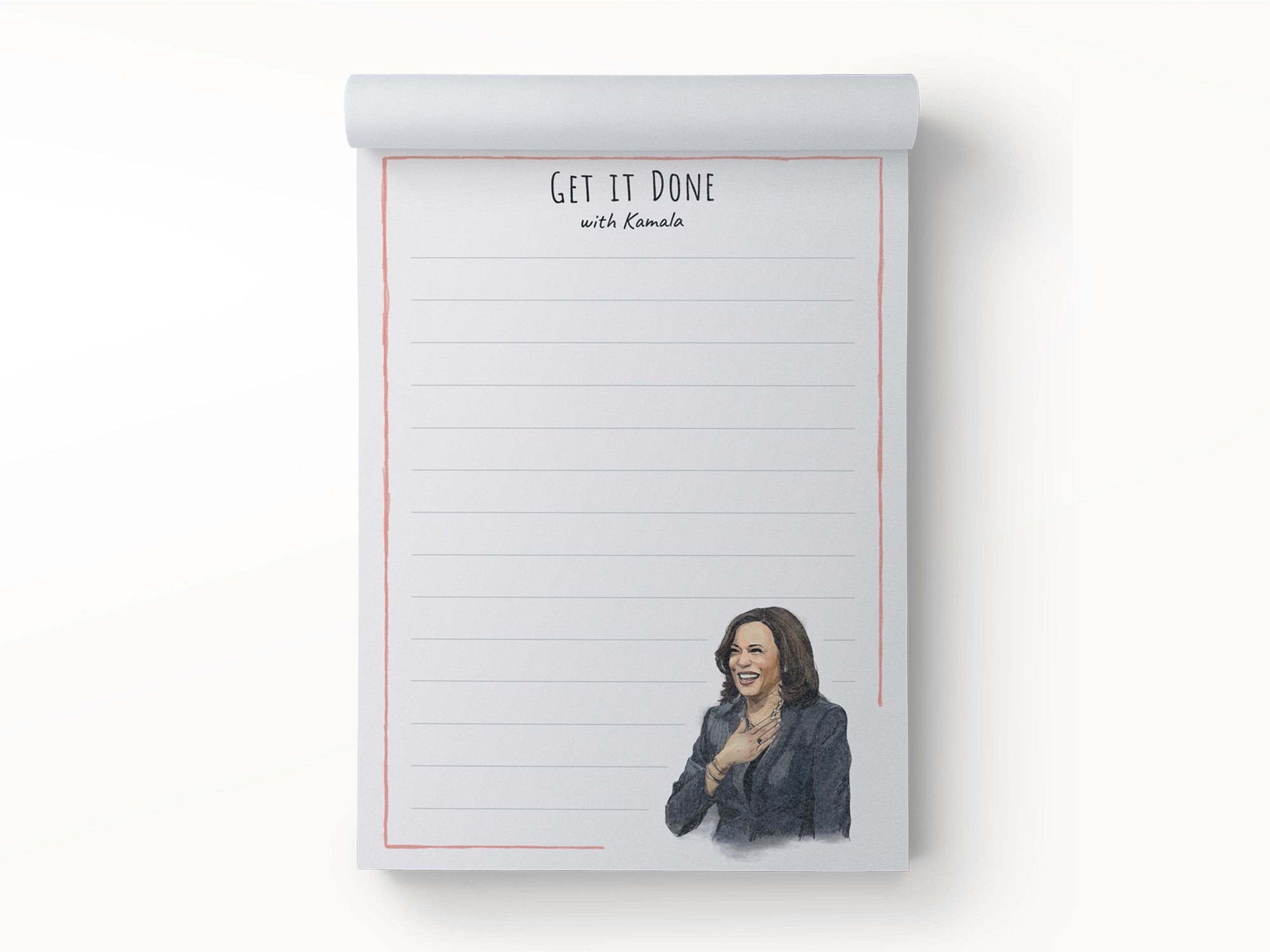 Kamala Get It Done Notepad – Jenni Bick Custom Journals
