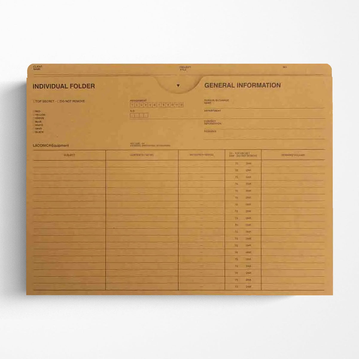 Laconic Individual Folder - A4 – Jenni Bick Custom Journals