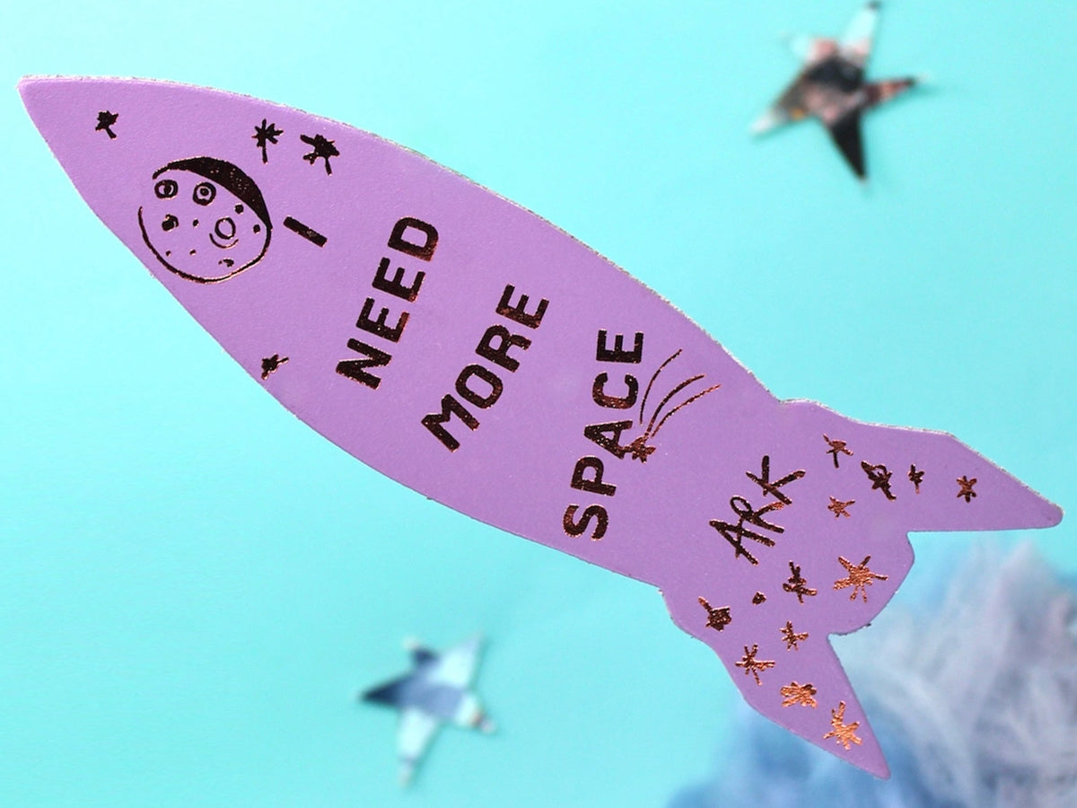 Leather Rocket Bookmark – Jenni Bick Custom Journals