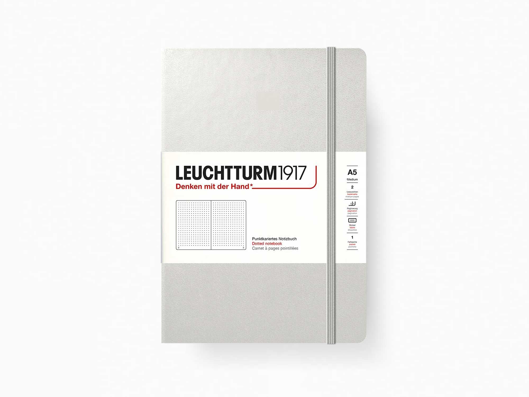 Leuchtturm 1917 Hardcover Notebook - Light Grey – Jenni Bick Custom ...