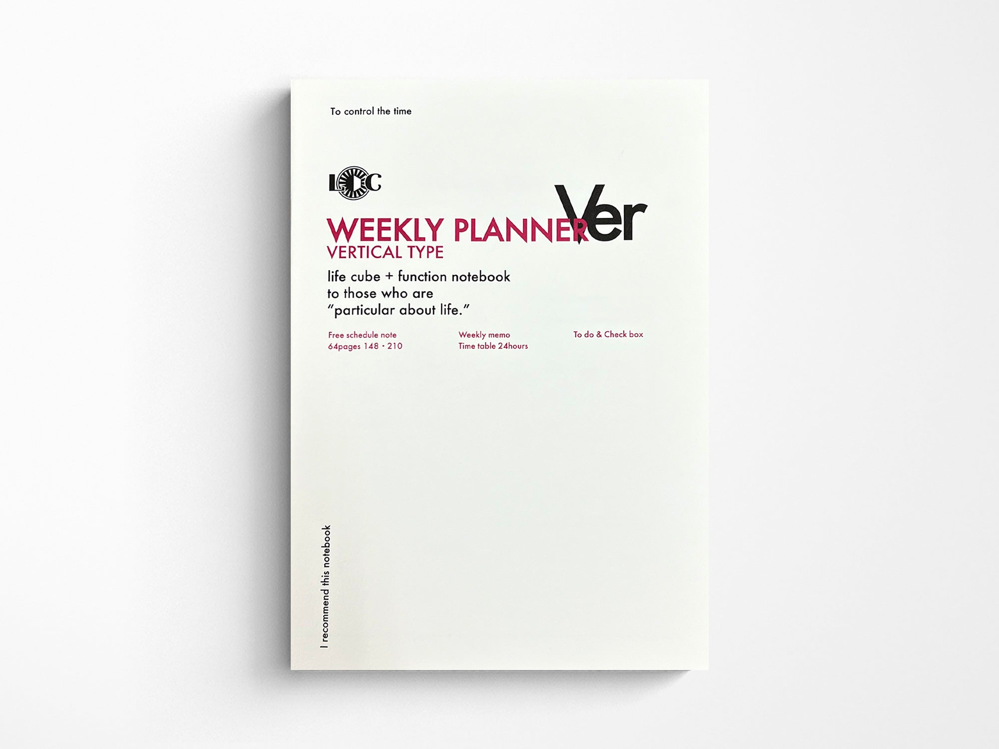 Luddite A5 Notebook - Weekly Planner Vertical – Jenni Bick Custom Journals