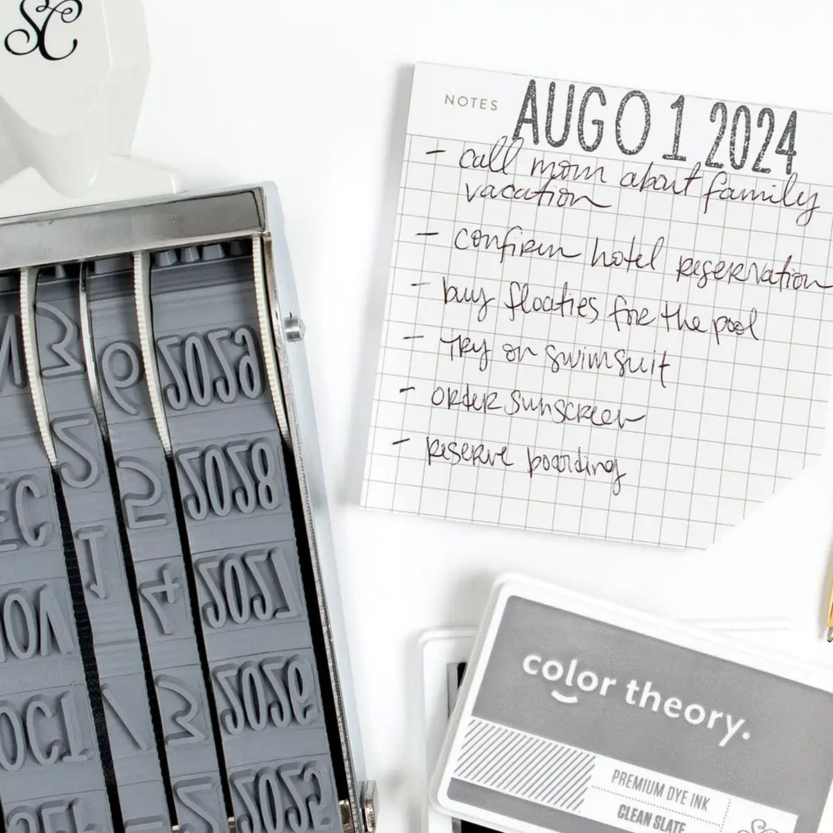 Mega Date Rotating Stamp - Classic – Jenni Bick Custom Journals