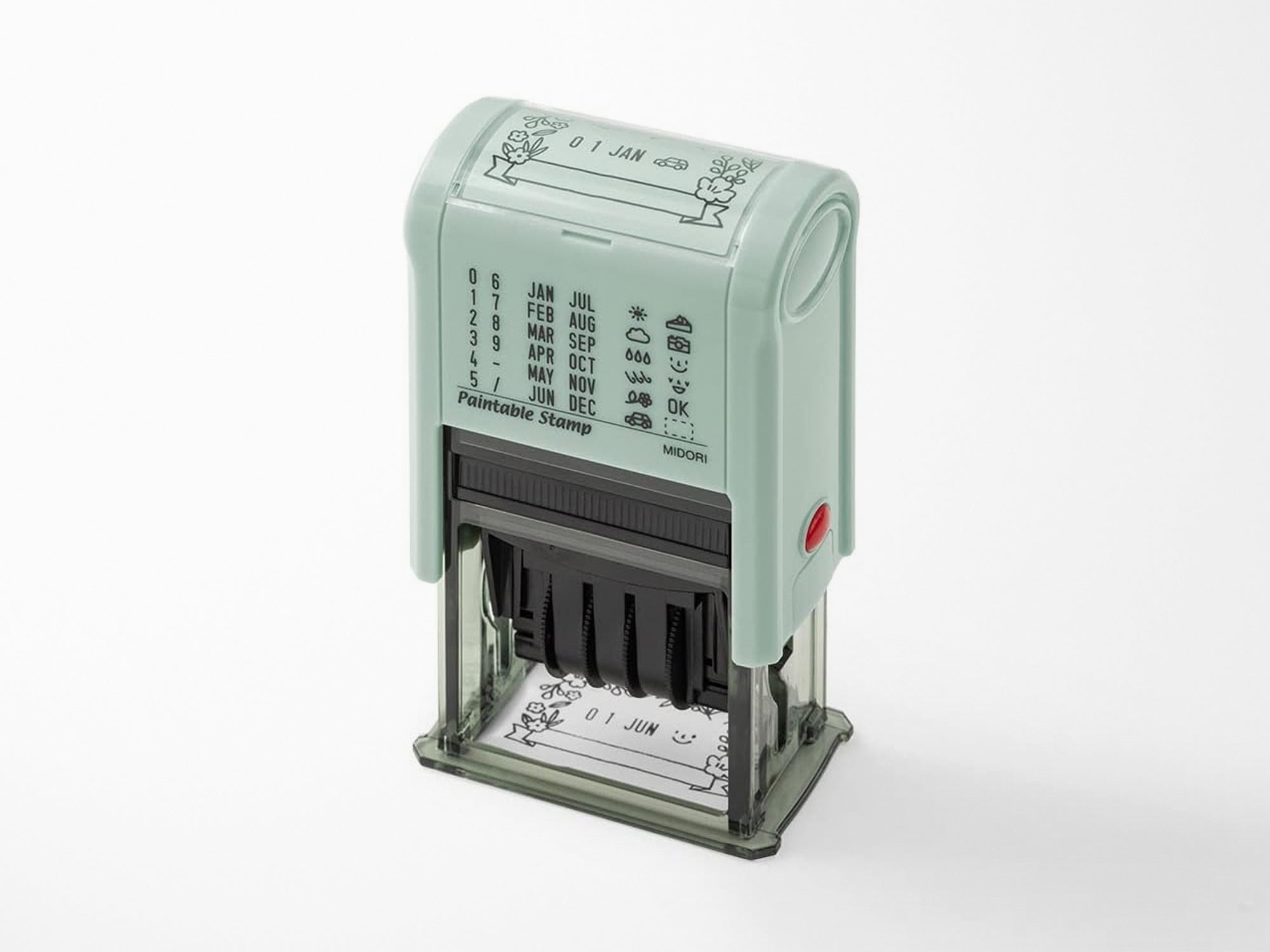 Midori Rotating Date Stamp - Flowers – Jenni Bick Custom Journals