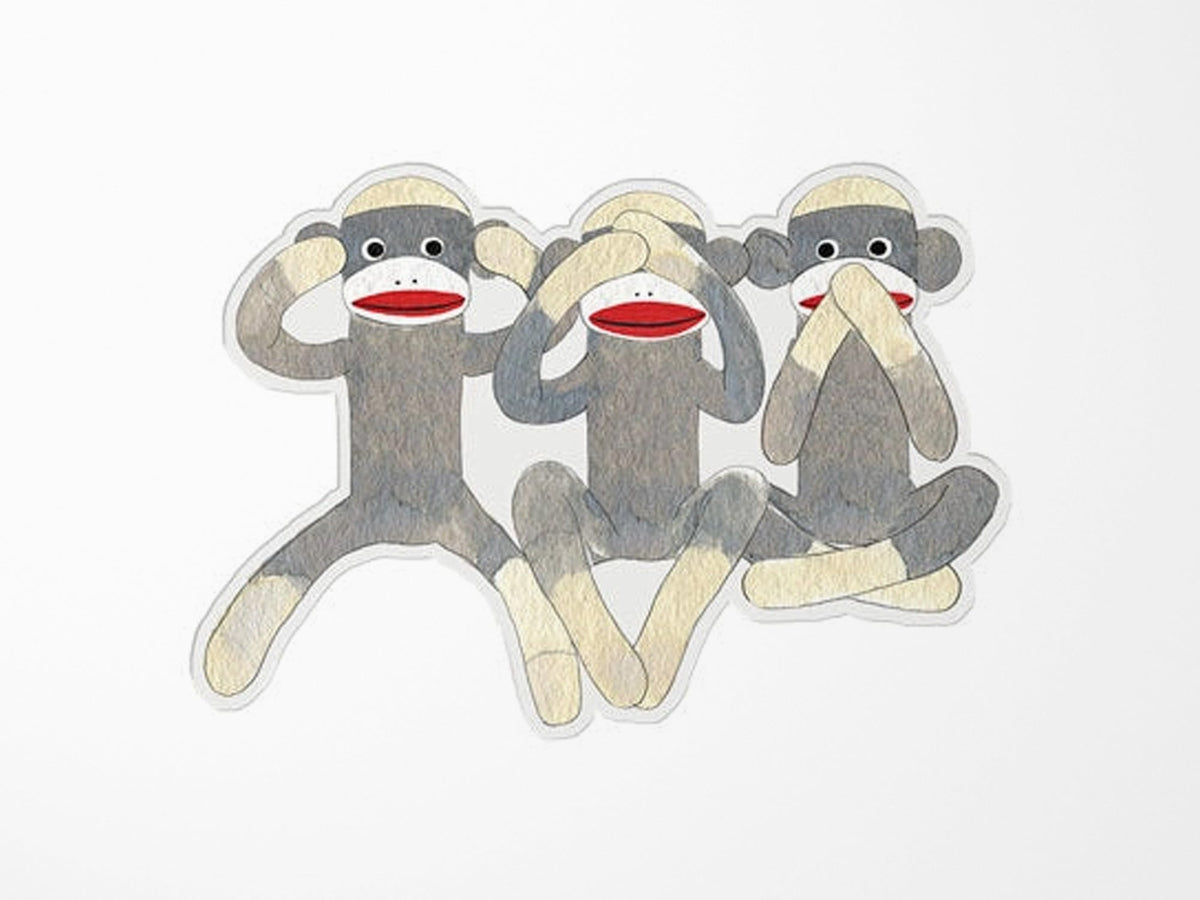 Monkey Business Vinyl Sticker – Jenni Bick Custom Journals