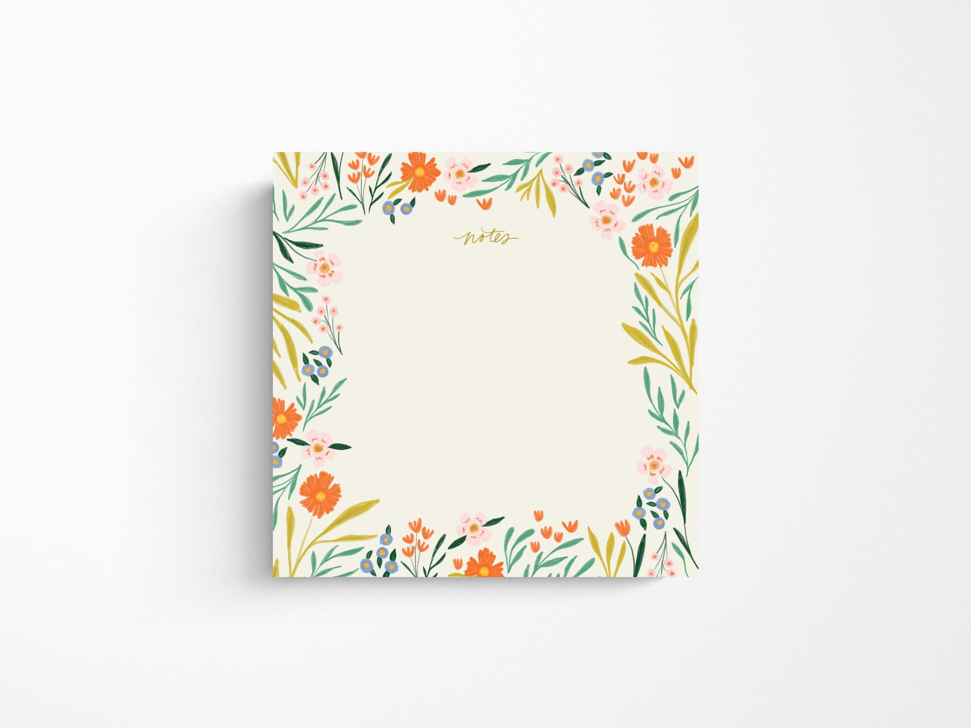 Notes Block Notepad - Floral – Jenni Bick Custom Journals