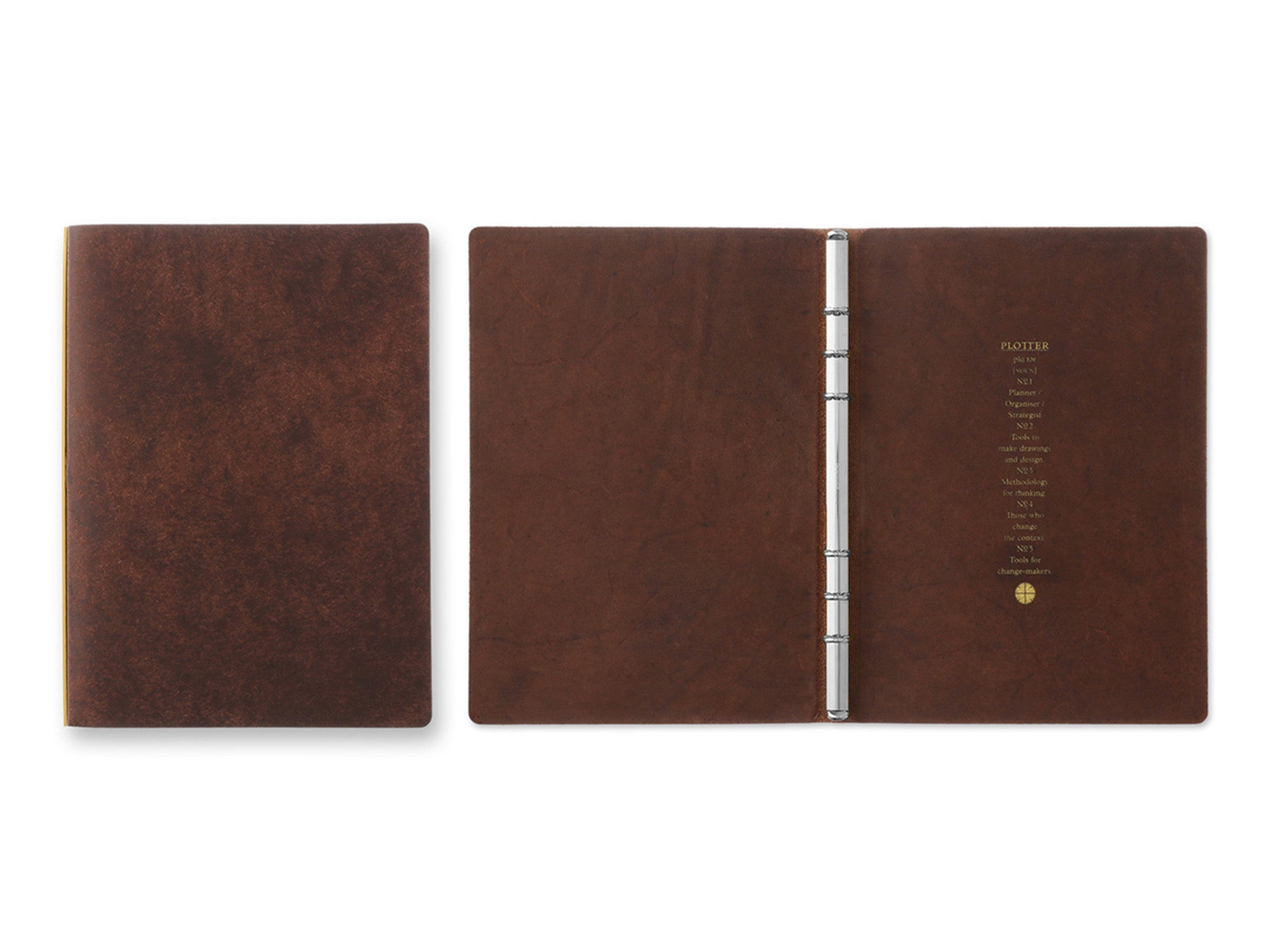 PLOTTER 6 Ring Leather Binder - Mini Size – Jenni Bick Custom Journals