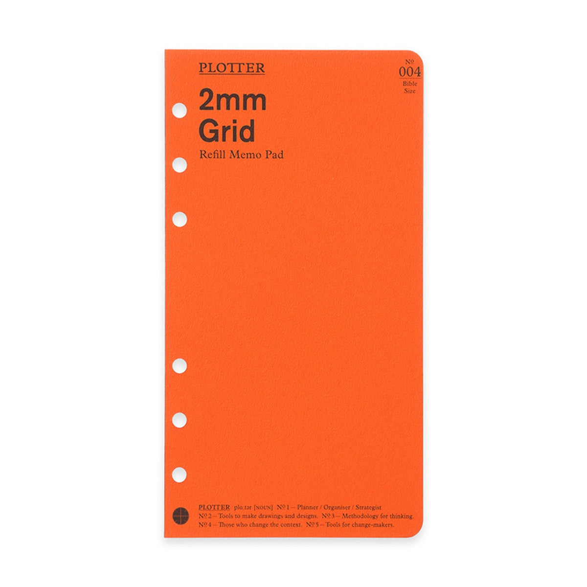 PLOTTER Refill Memo Pad 2mm Grid - Bible Size – Jenni Bick Custom Journals