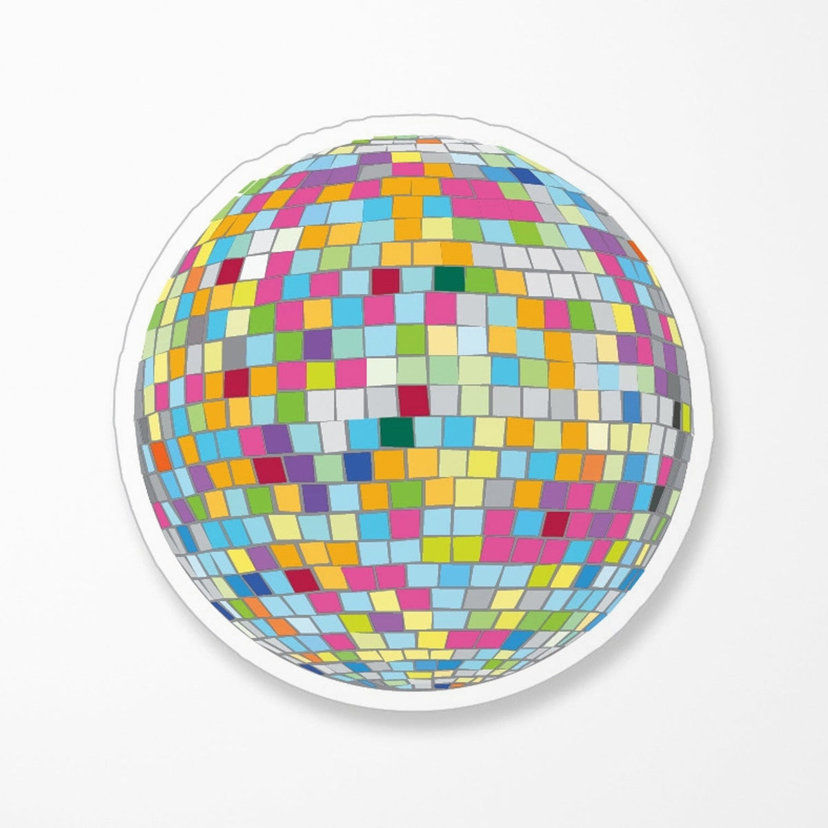 Rainbow Disco Ball Vinyl Sticker – Jenni Bick Custom Journals