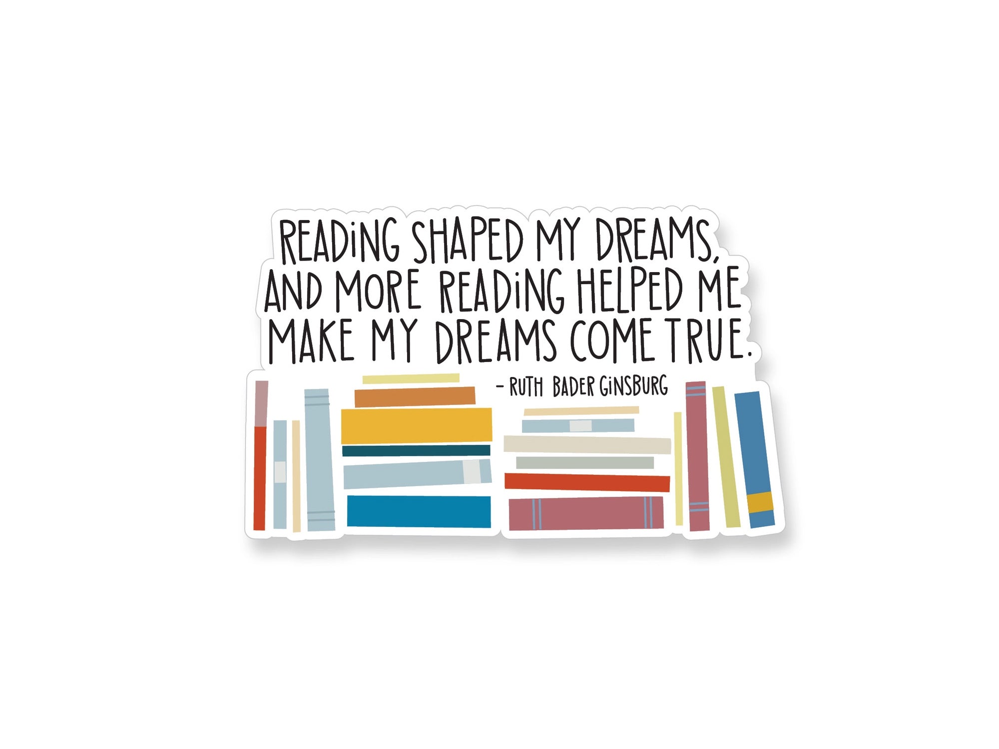Reading Made My Dreams Come True Vinyl Sticker – Jenni Bick Custom Journals