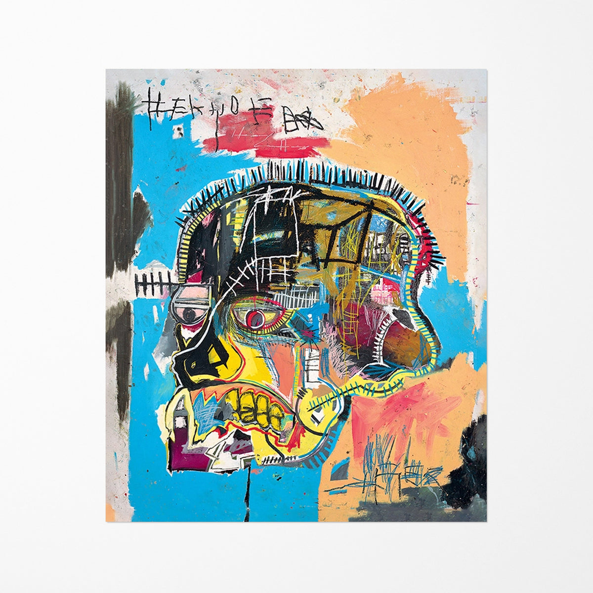 Skull by Basquiat Vinyl Sticker – Jenni Bick Custom Journals