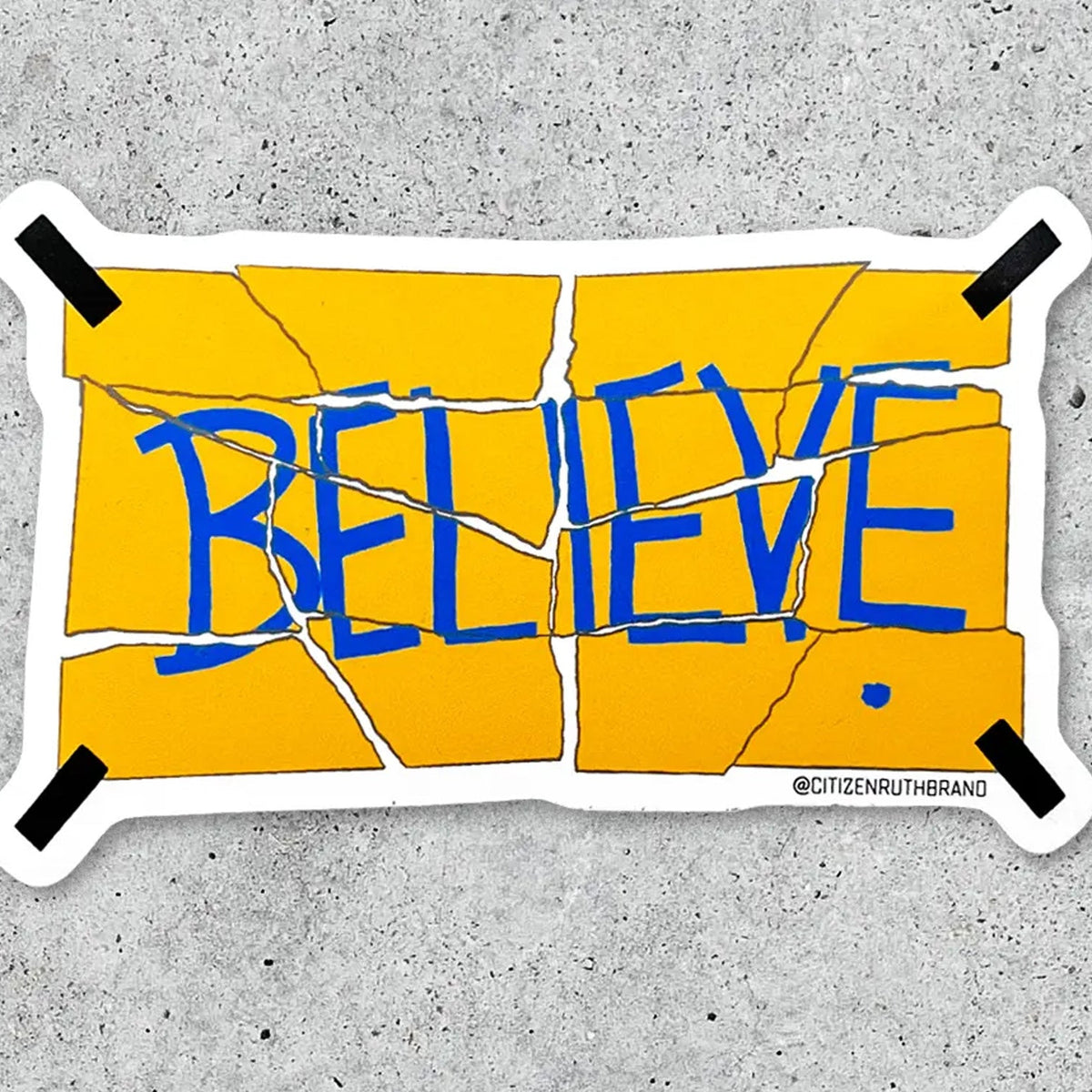 Ted Lasso Season 3 Torn Believe Sign Vinyl Sticker – Jenni Bick Custom ...