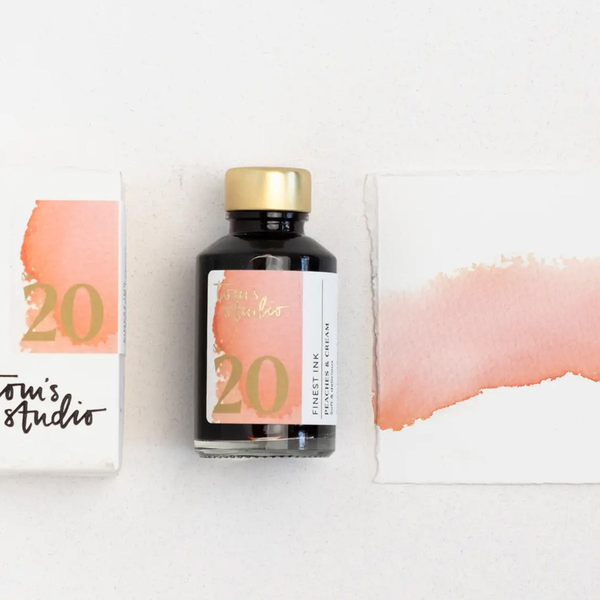 Tom's Studio Fountain Pen Ink - 20 Peaches & Cream – Jenni Bick Custom ...
