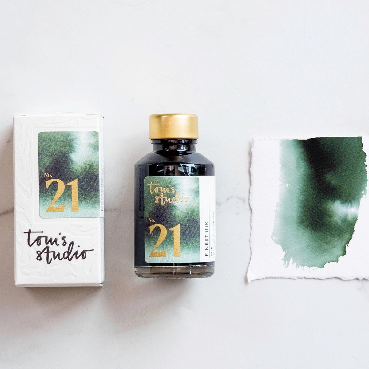 Tom's Studio Fountain Pen Ink - 21 Ivy – Jenni Bick Custom Journals