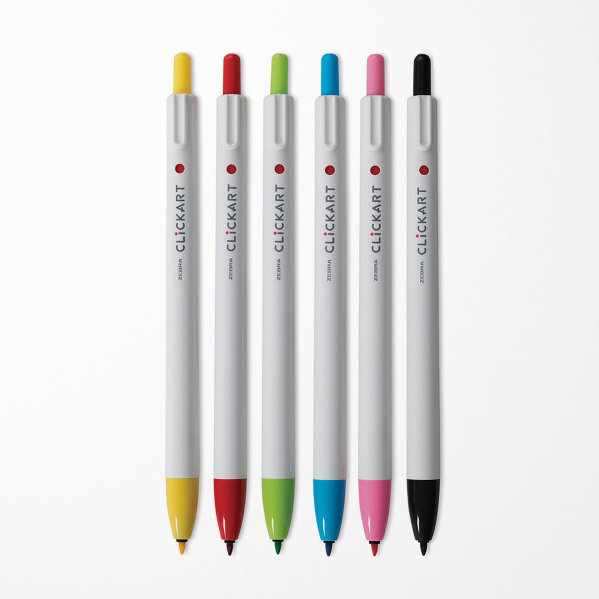 Zebra ClickArt Retractable Marker Pens Set of 6 - Standard – Jenni Bick ...