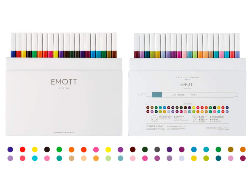 Emott Ever Fine Color Liners Complete Set of 40 – Jenni Bick Custom ...