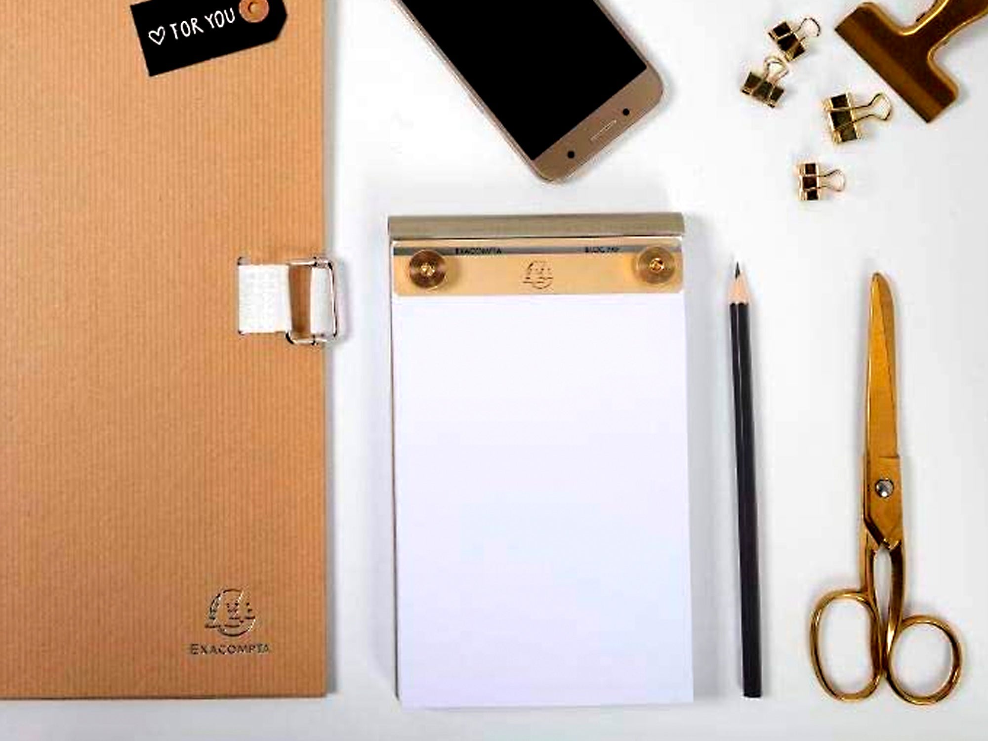 Exacompta FAF Pad - Fabrique en France Brass Desk Pad – Jenni Bick ...