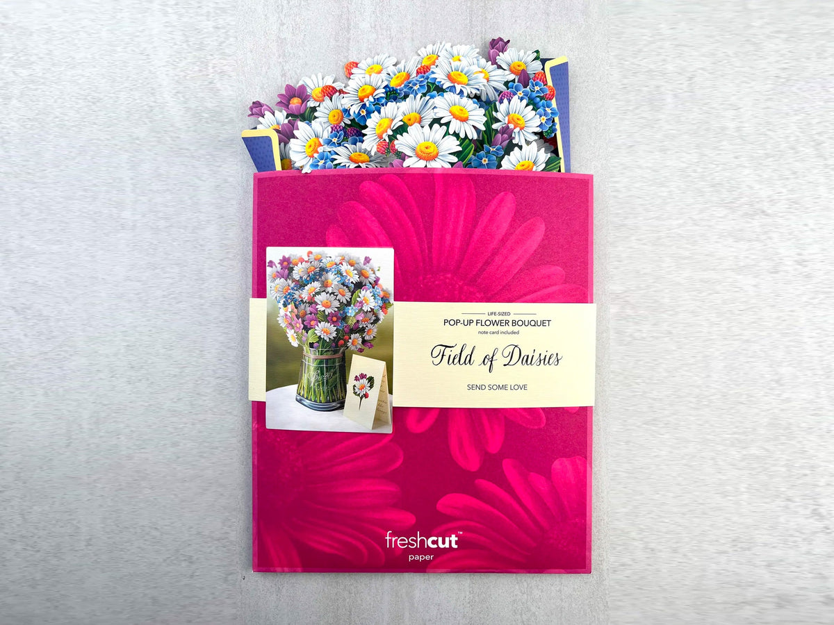 Field of Daisies Pop Up Greeting Bouquet – Jenni Bick Custom Journals