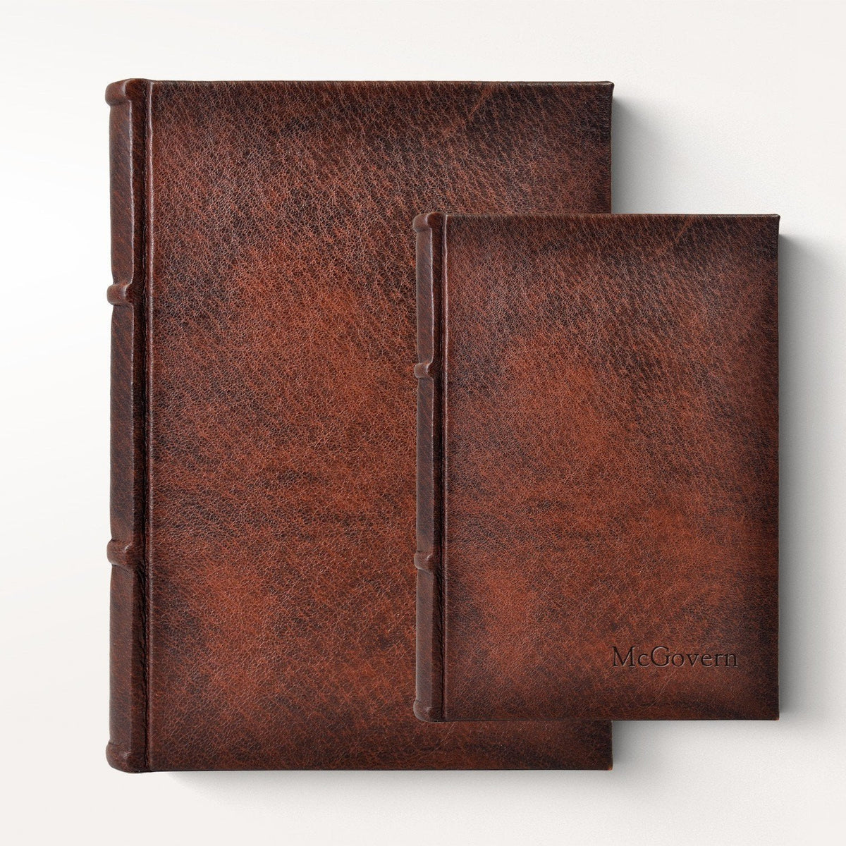 worn leather journal