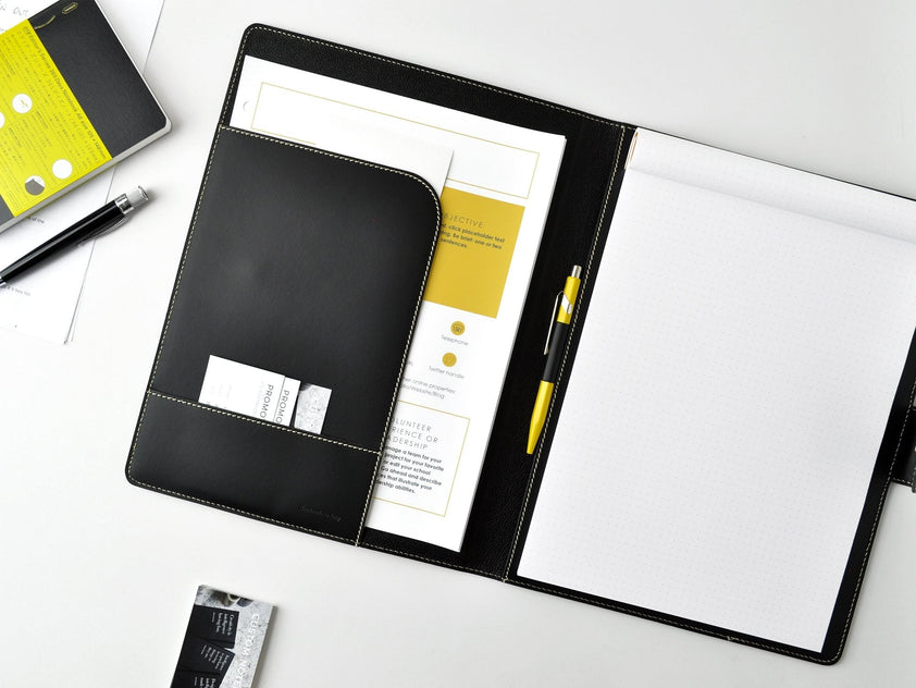 Italian Leather Executive Portfolio – Jenni Bick Custom Journals