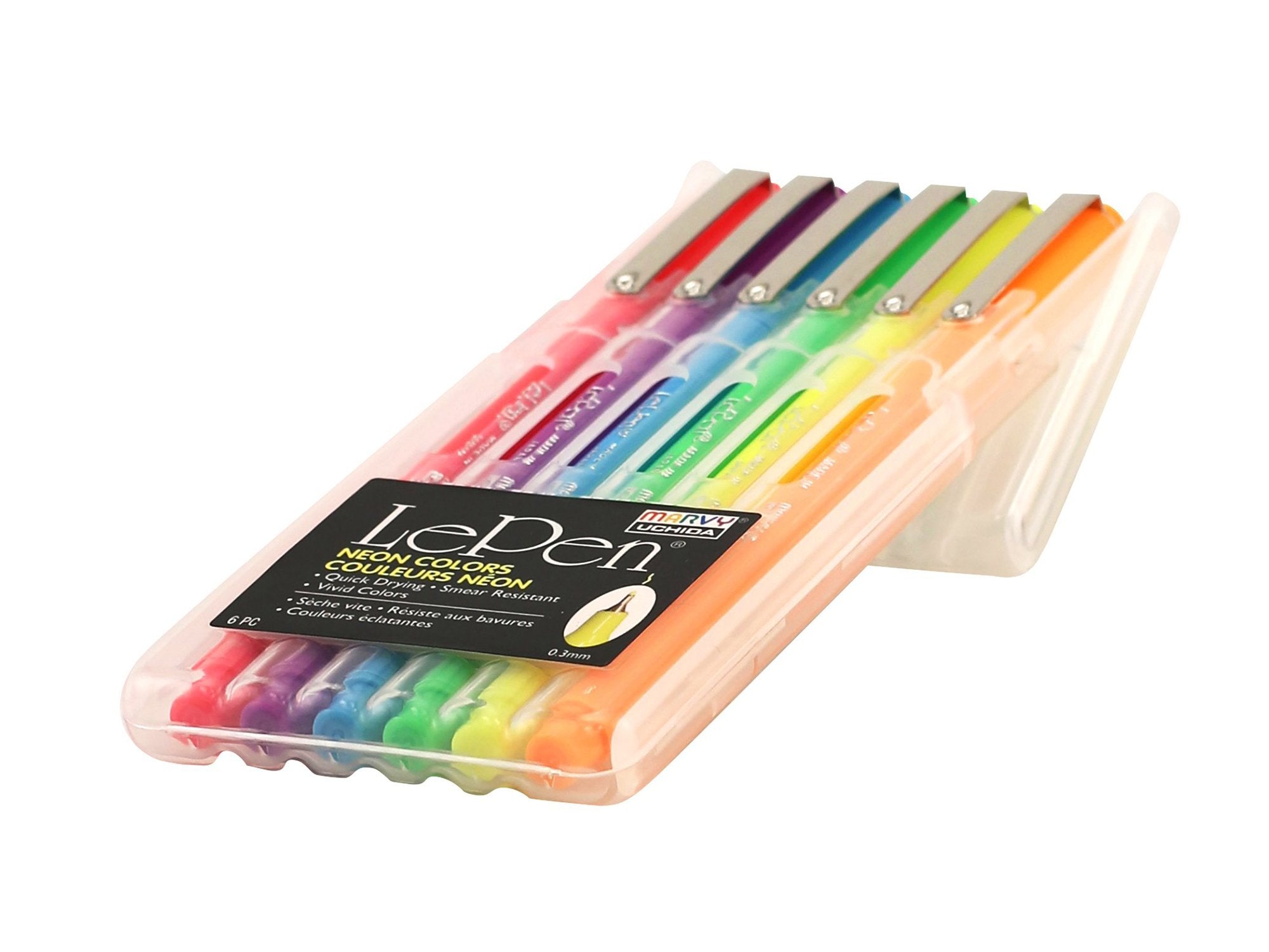 Le Pen Neon Colors - Set of 6 Pens – Jenni Bick Custom Journals
