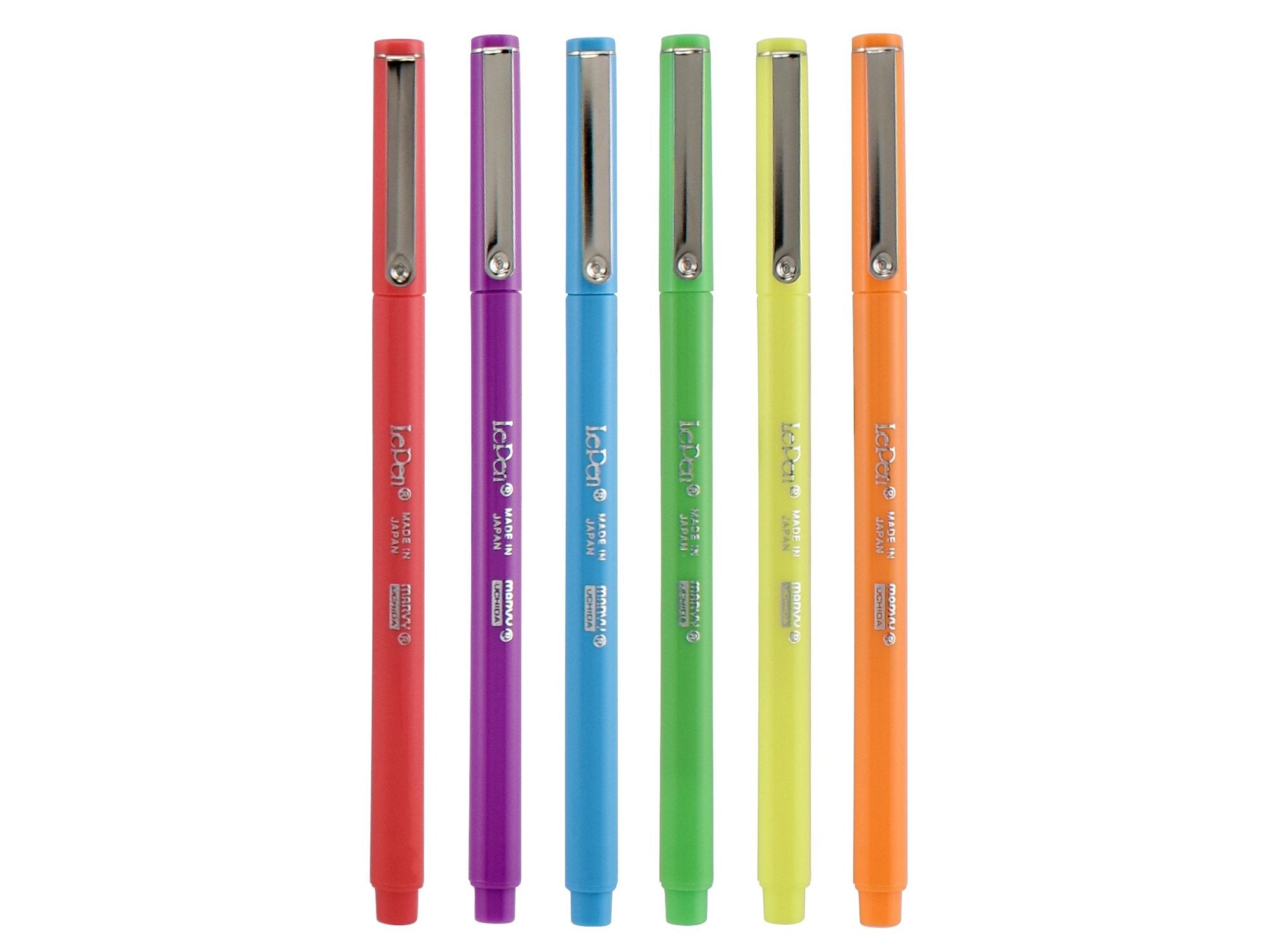 Le Pen Neon Colors - Set of 6 Pens – Jenni Bick Custom Journals