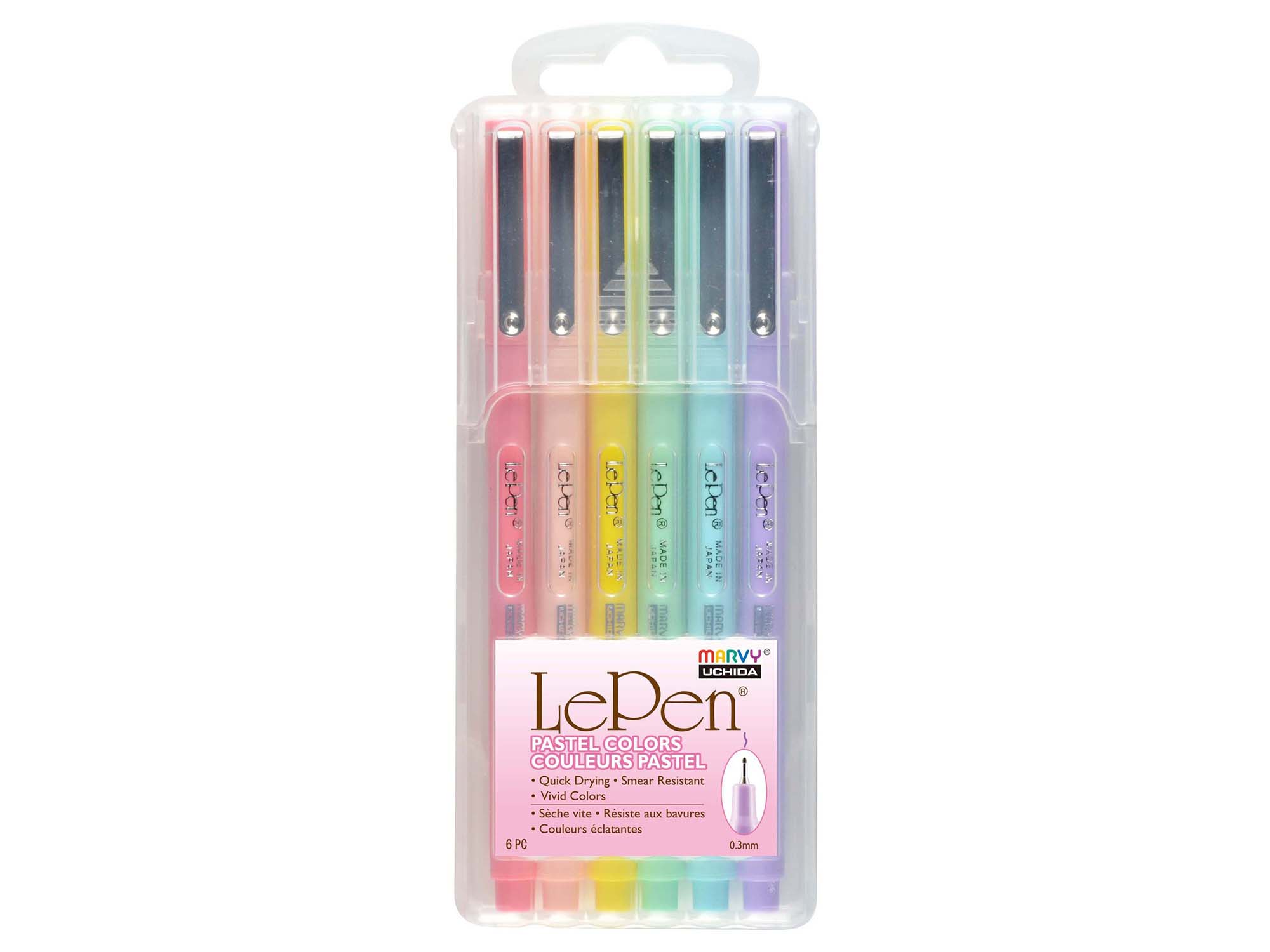 Le Pen Pastel Colors - Set of 6 Pens – Jenni Bick Custom Journals